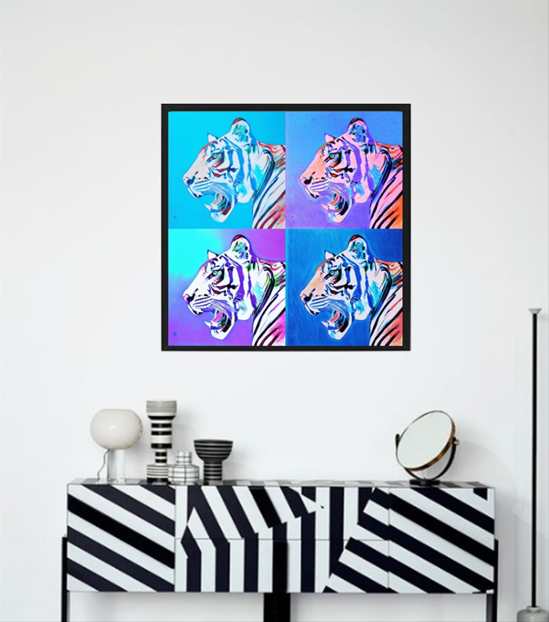 Unique & Stylish Tiger Art Poster