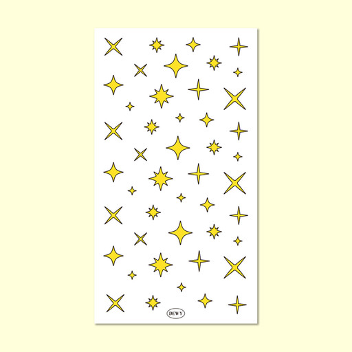 twinkling sticker (yellow) | 아이디어스