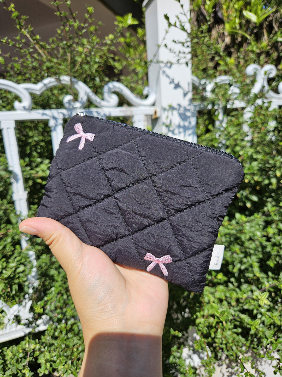 Ribbon Quilted Mini Pouch | idus