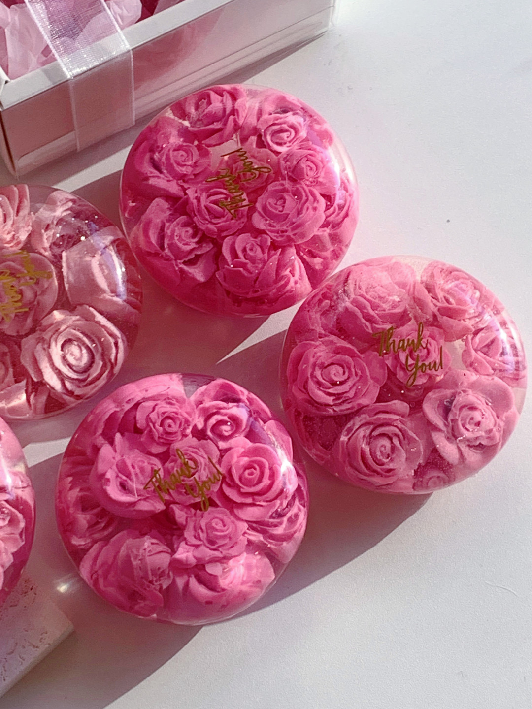 ANOC. LOVELY PINK ROSE FLOWER SOAP / SOAP GIFT | idus