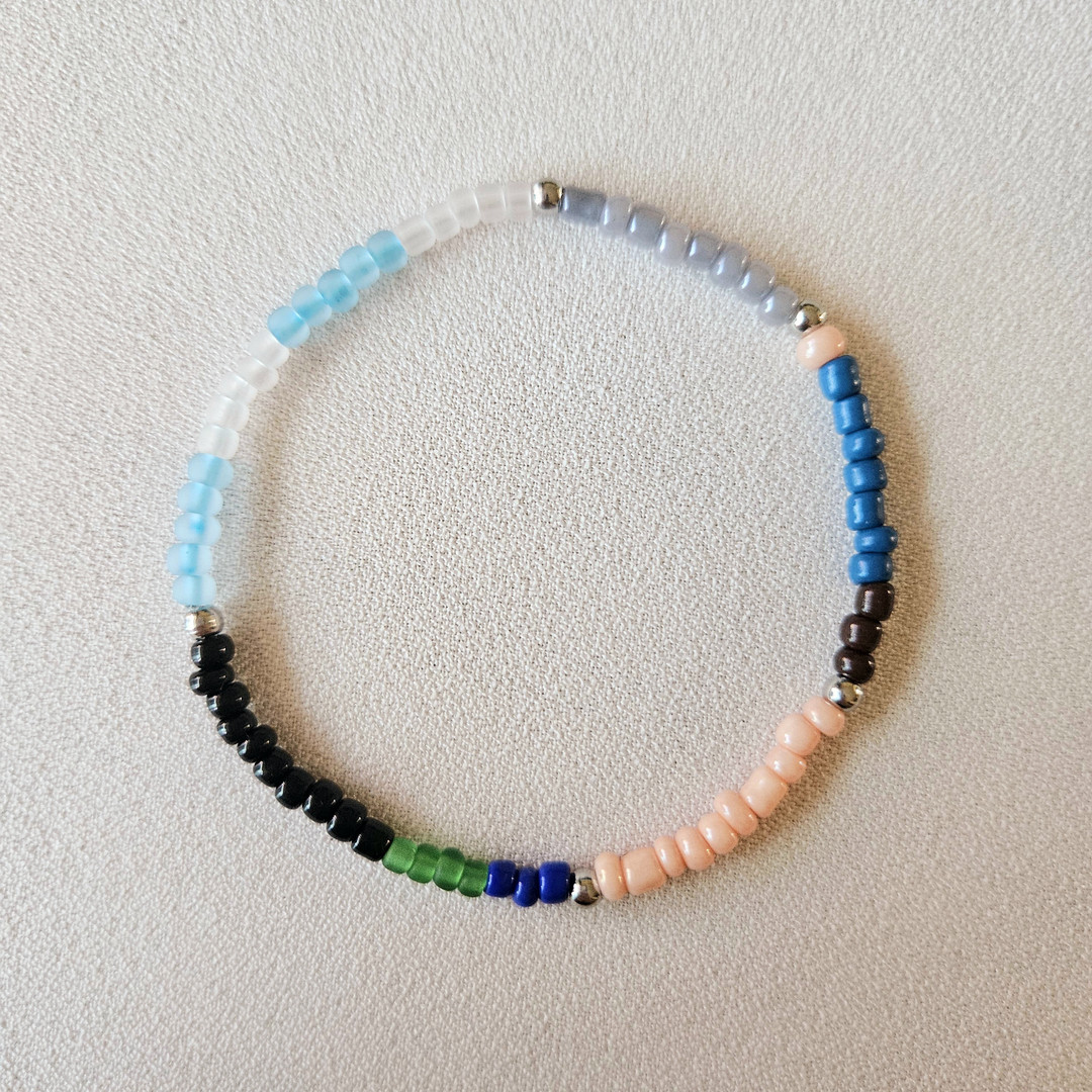 Beaded Bracelet/Ankle Bracelet – Hashibira Inosuke_B | idus