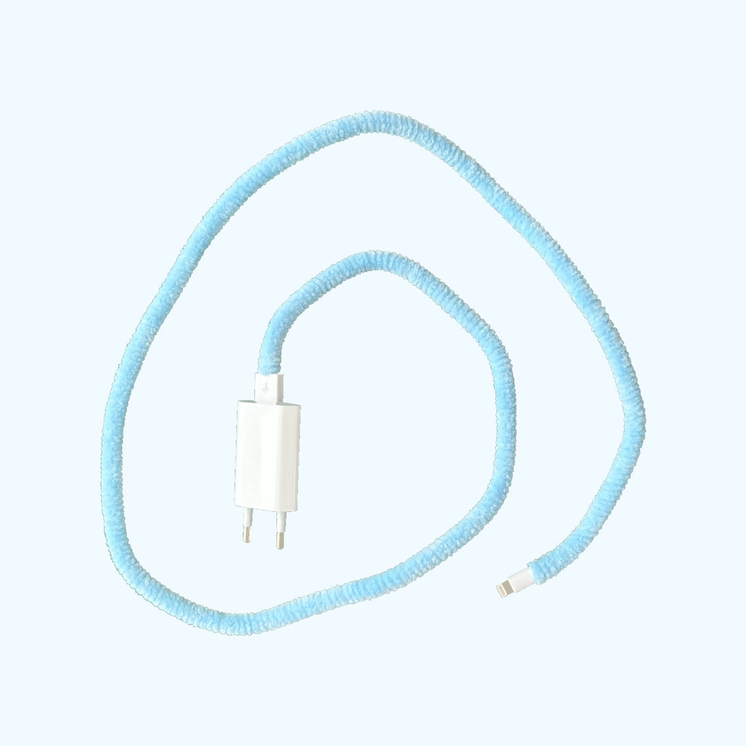 FLUFFY CABLE THIN ver.2 / ice