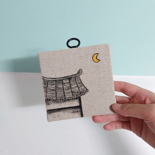 기와달 손그림 미니액자 한국풍 인테리어 선물 벽장식 | 아이디어스