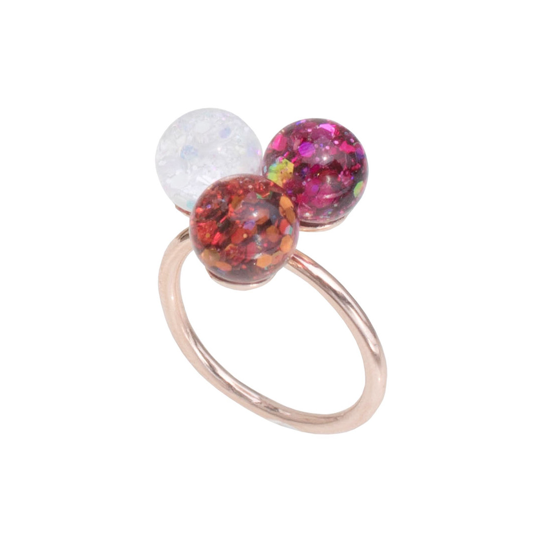 Colorful Snowball Pinwheel Ring | idus