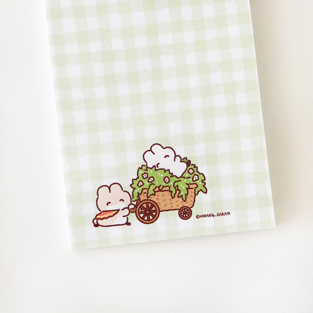 a flower cart memo sheet | idus