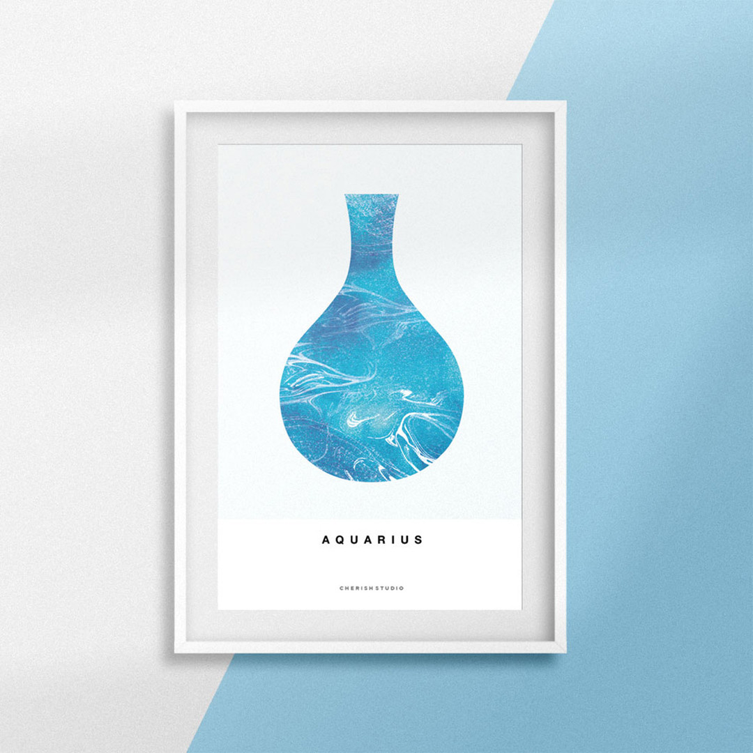 Aquarius A4 Art Poster | idus