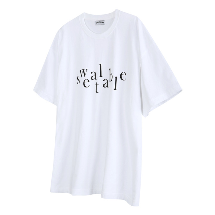 [스웻레이블]스펠링 오버핏 반팔티_SLG2-TS008A | 아이디어스