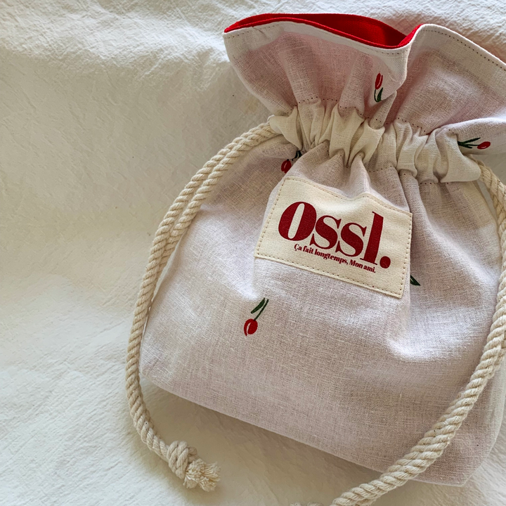 [Ossl] 오슬 린넨 튤립파우치 | 아이디어스