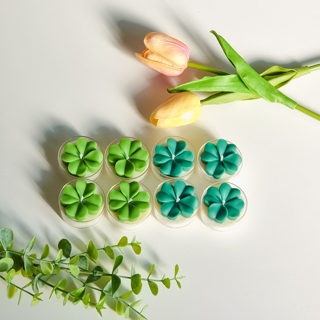 Lucky Four-Leaf Clover Candle