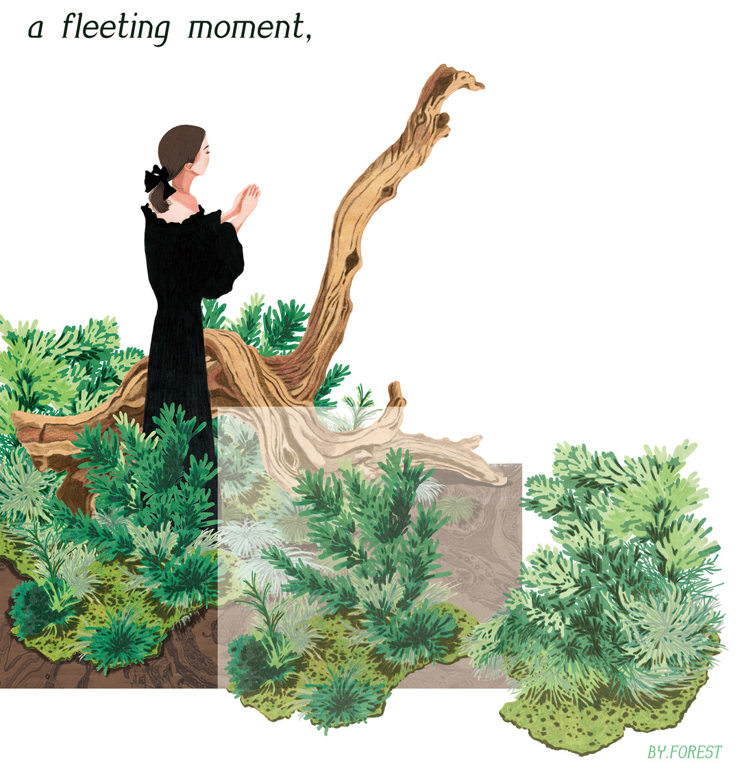 a fleeting moment, layered poster | idus