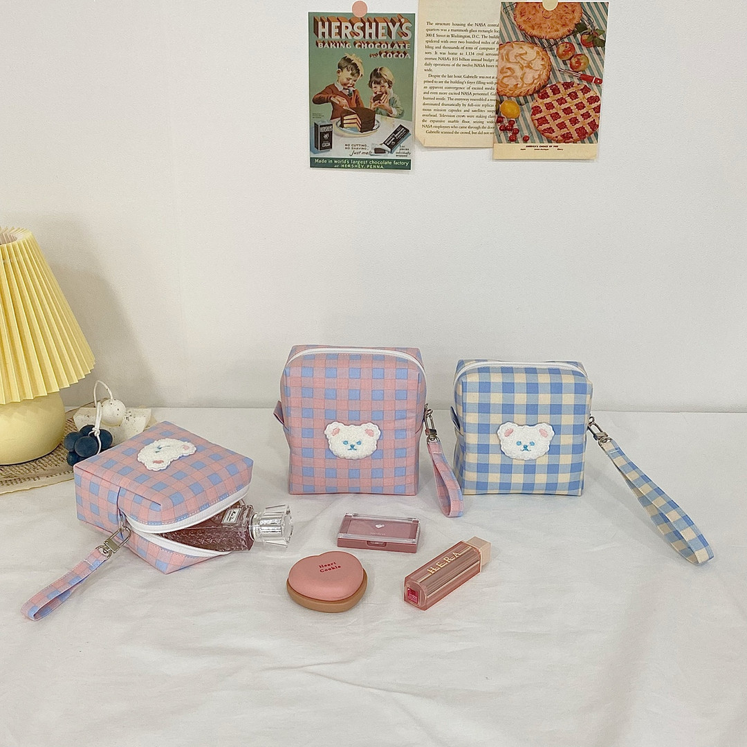 White Teddy Bear Pouch (3size) | idus