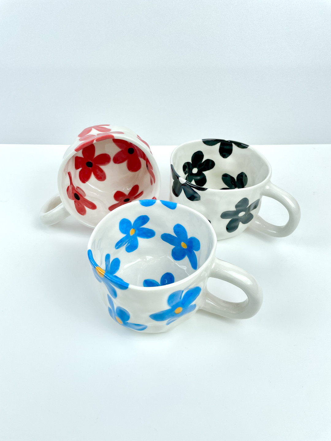 Obo-ye Handmade Ceramic Mug with Floral Design – Home Café Style | idus