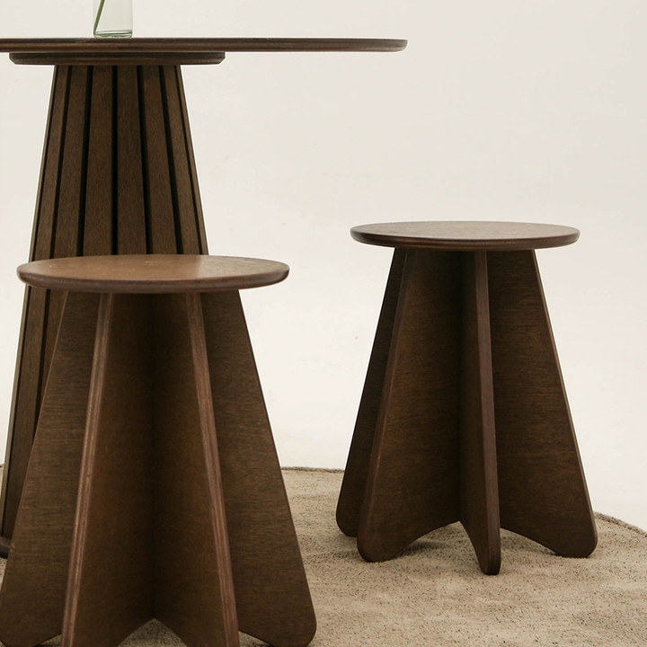 라왕합판 인테리어 스툴 Skirt Stool | 아이디어스