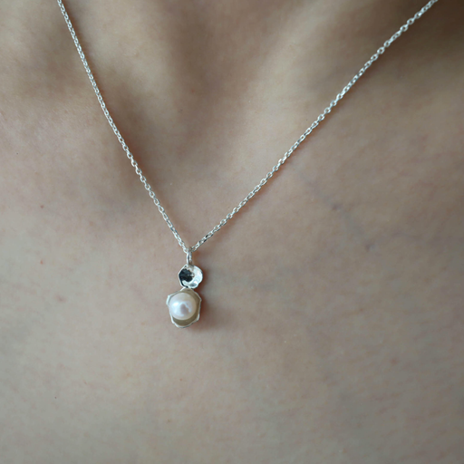 Pearl in shell necklace silver | 아이디어스 - 핸드메이드, 수공예, 수제 먹거리