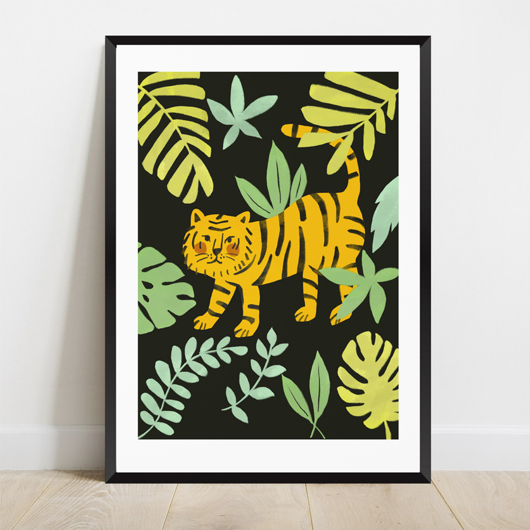 Black Tiger Art poster A3 A2 5070 | idus