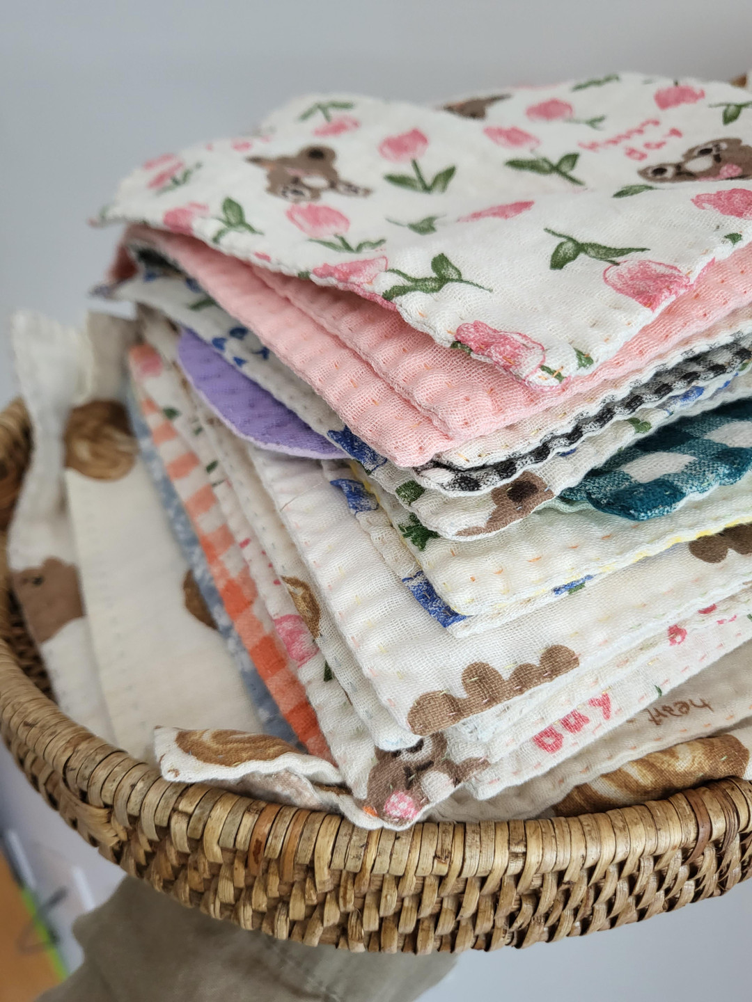 handmade handkerchief /The cutest mini handkerchief 7p