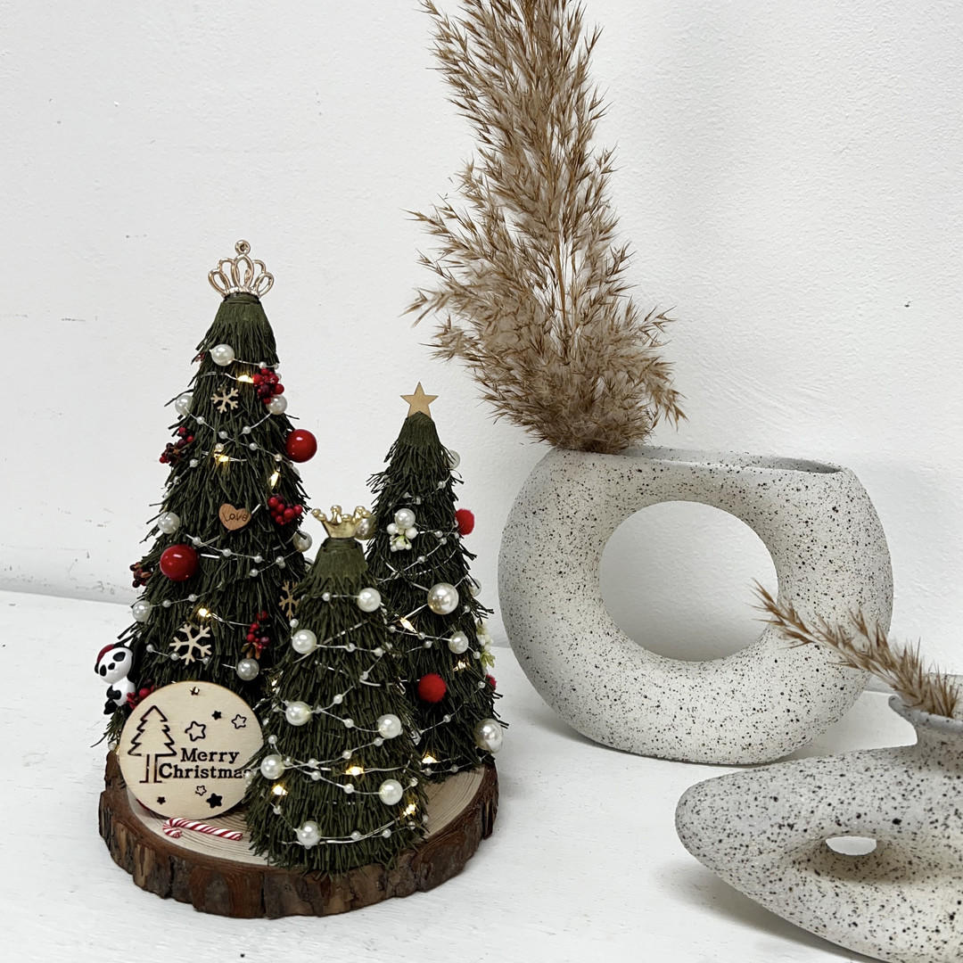 [PaperFlower/MoodLamp] Cutie Christmas Mini Tree - Set (A type) | idus