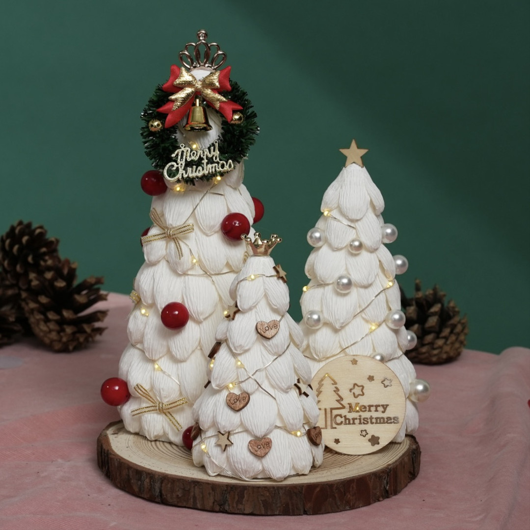 [PaperFlower/MoodLamp] Cutie Christmas Mini Tree - Set (C type) | idus