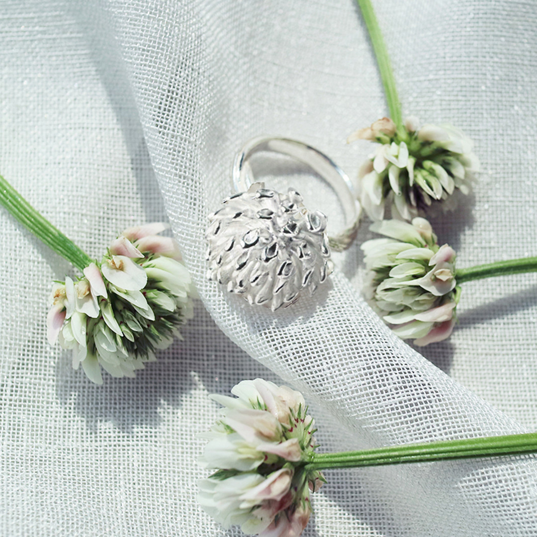 Clover Flower Ring (silver925)