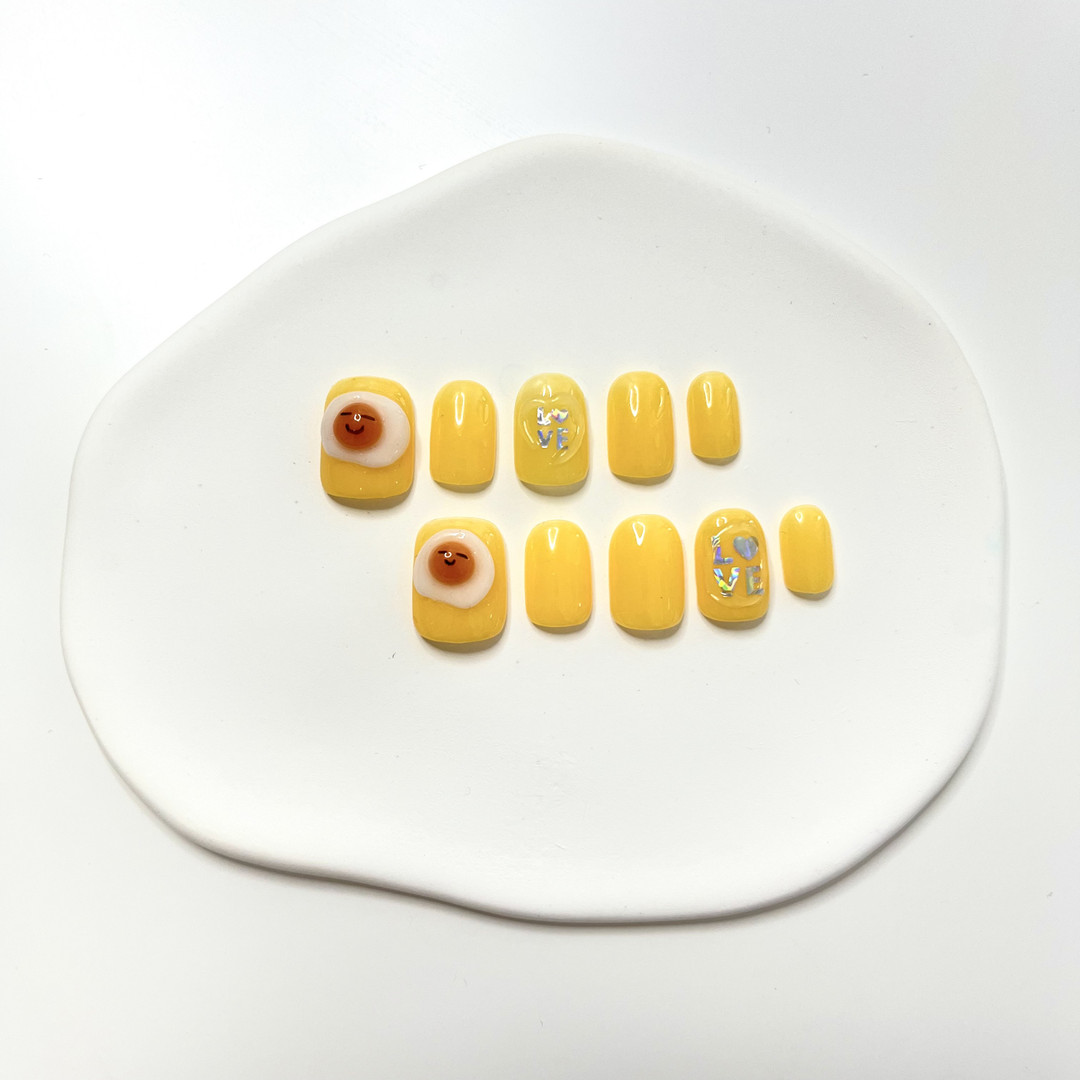 egg fry nail tip