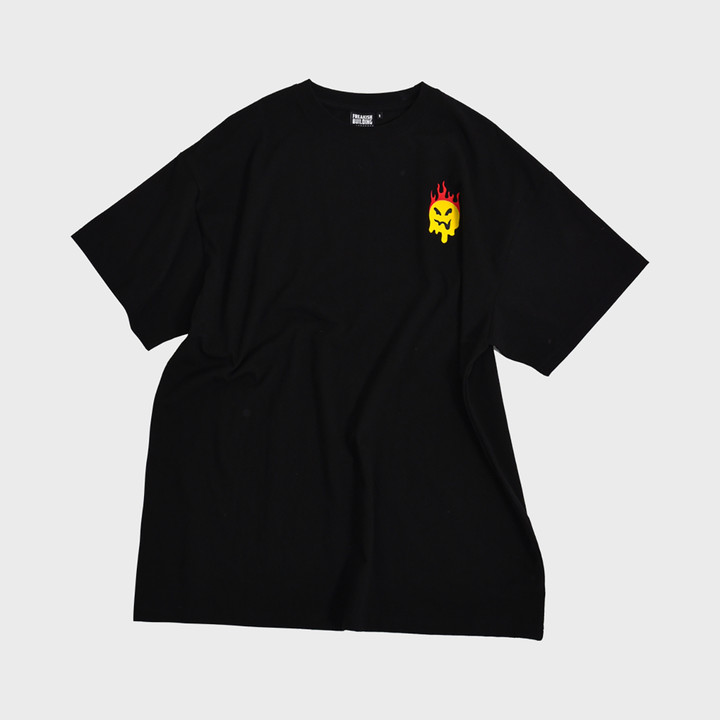 BURNING SMILE TEE (BLACK) | 아이디어스