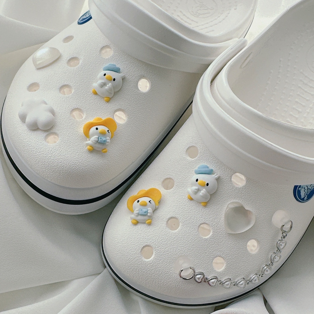 7pcs +chain set / Click duck jibbitz set