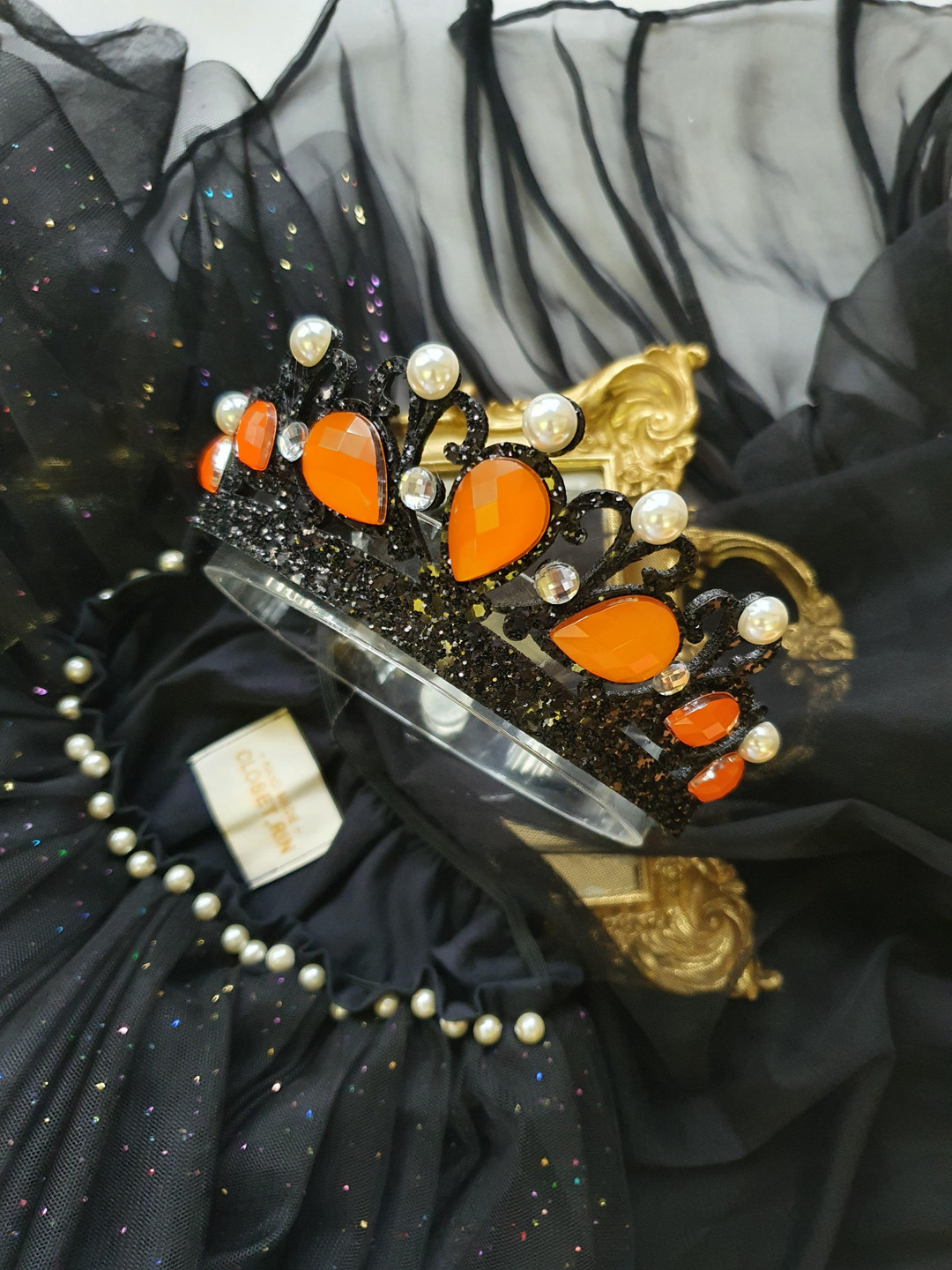 Halloween Swan Crown Headband