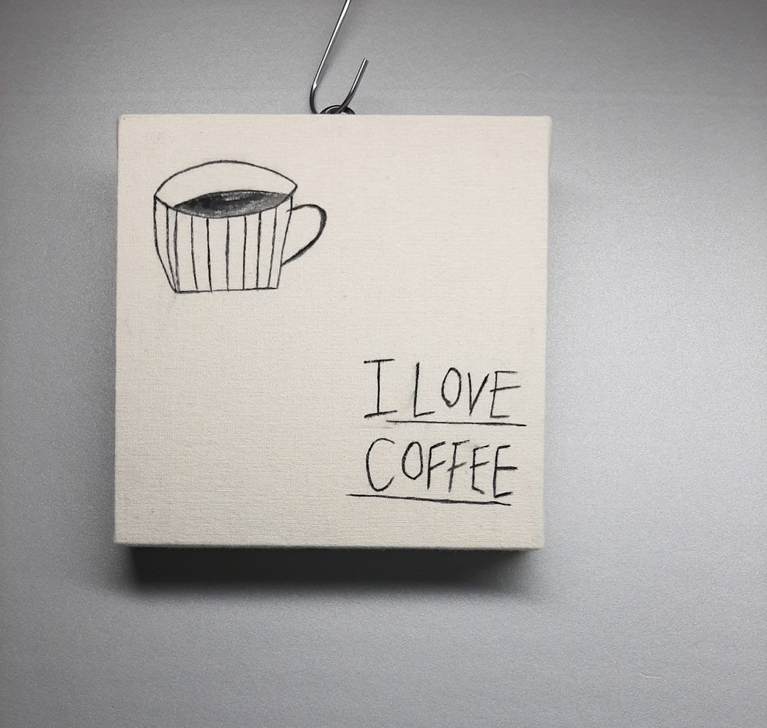 Coffee framed cafe sentimental interior wall decor (100% hand-painted ...