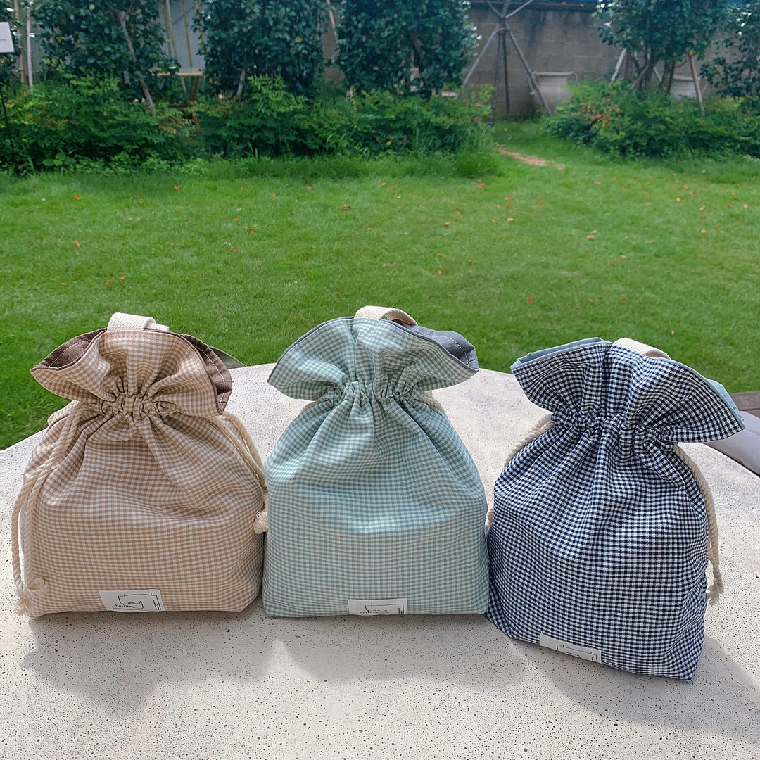 Deep Check string Pouch & Bag (3 colors) | idus