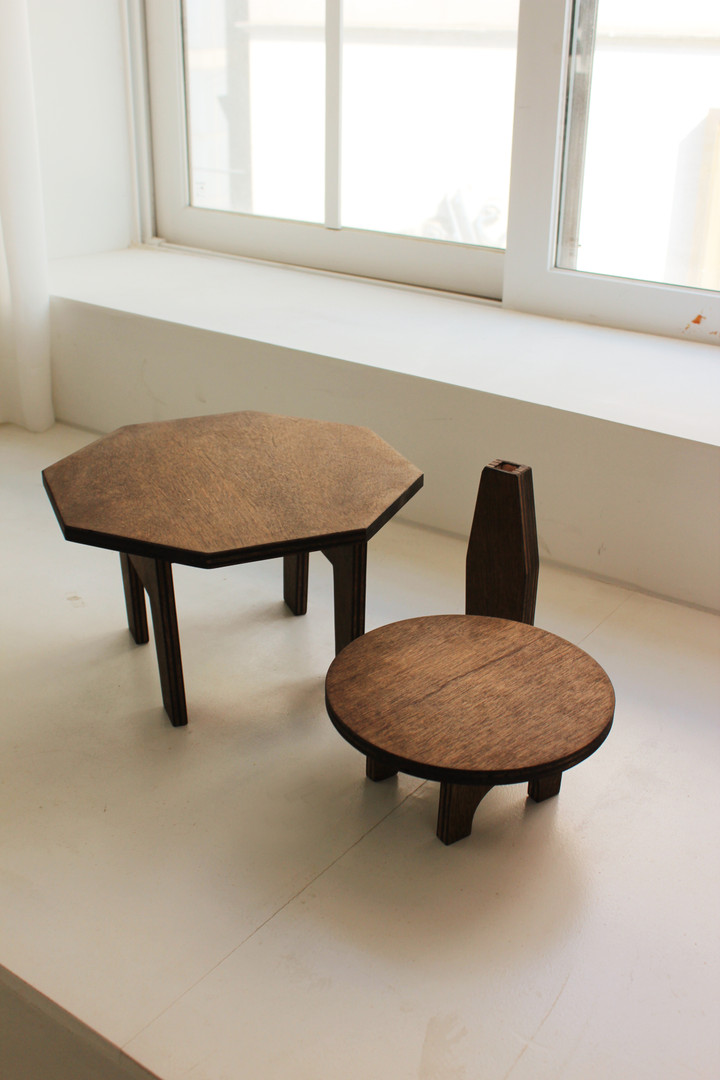 다크브라운 돌상 백일상 생일상 상차림세트 | 아이디어스