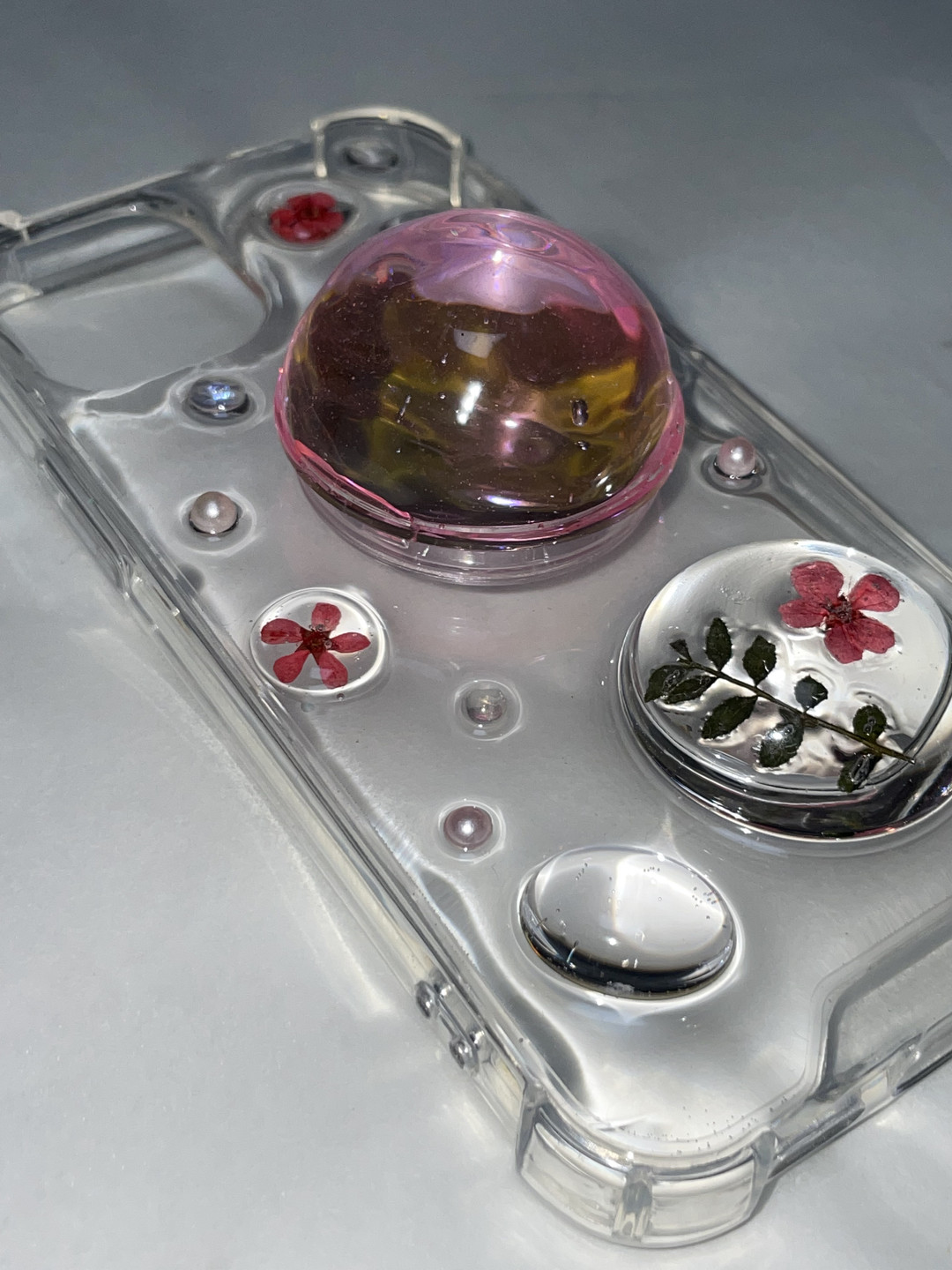 Raindrop resin handmade phone case | idus