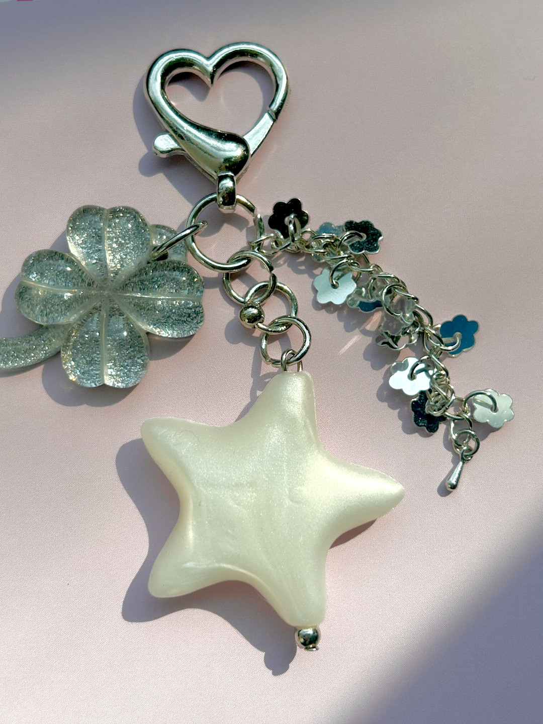 Bling four leaf clover key ring | idus