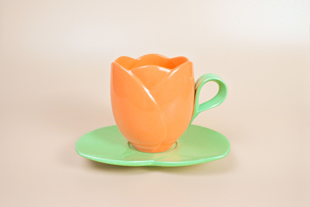 Orange Tulip Shaped mug | idus