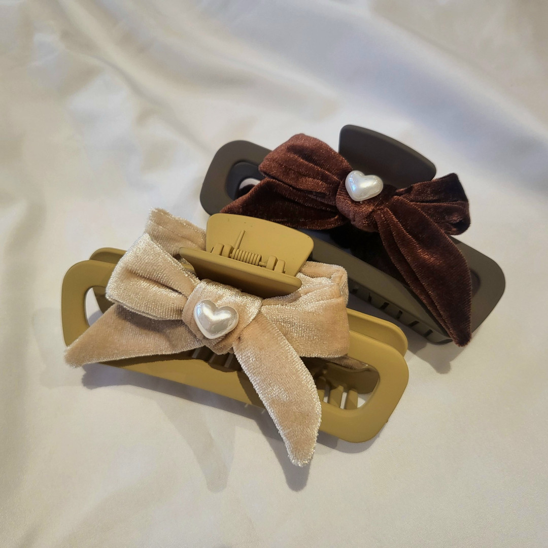 velvet ribbon Hair tongs pin | idus