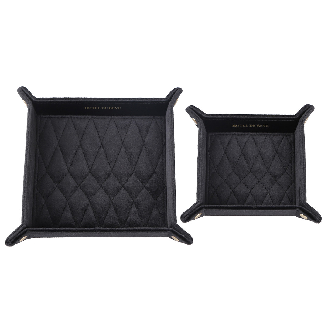Velvet Tray Set(s/m size)_Black | idus