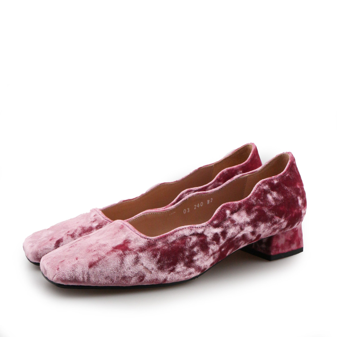 [Christmas] Ella mirror wave velvet pumps pink | idus