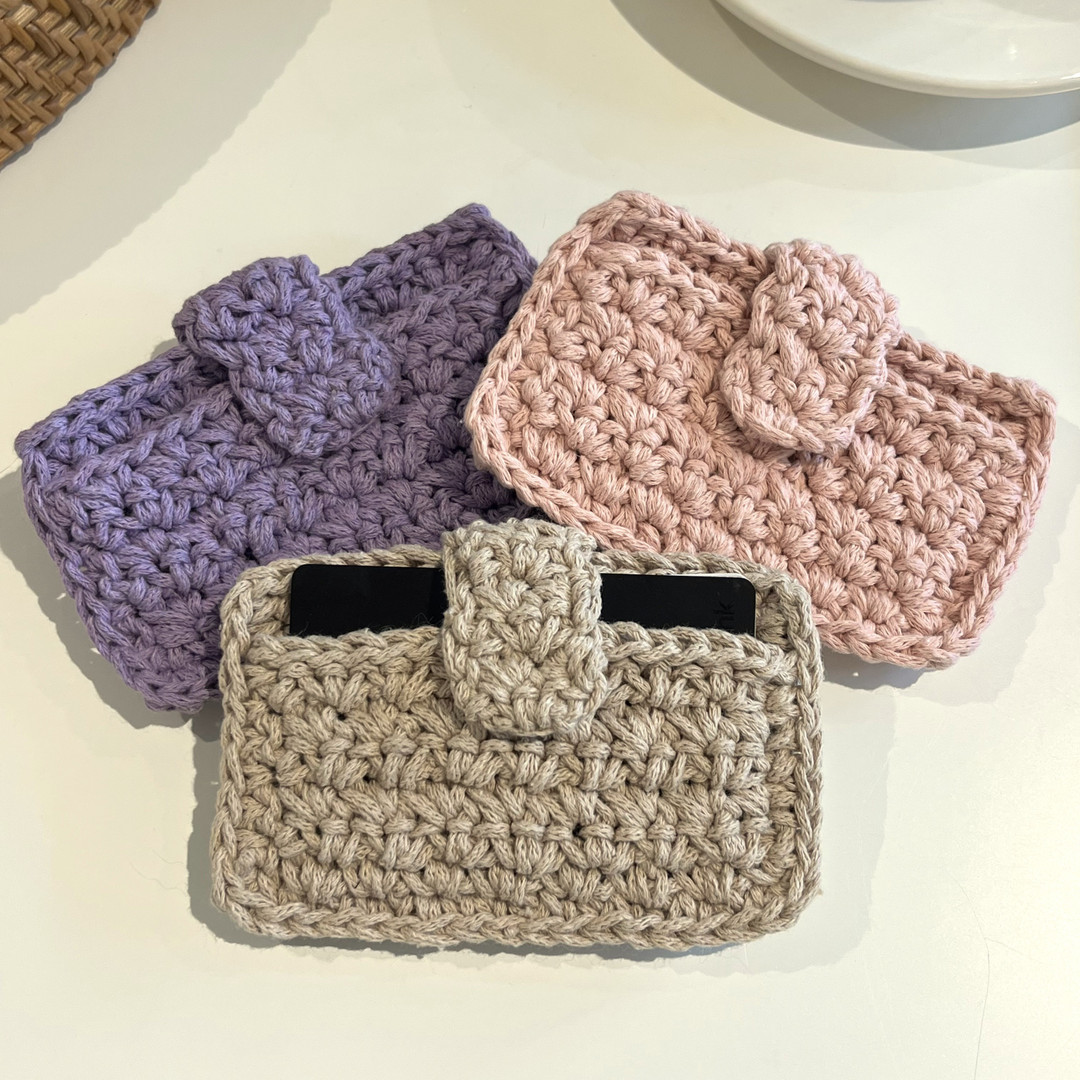 knitted card wallet | idus