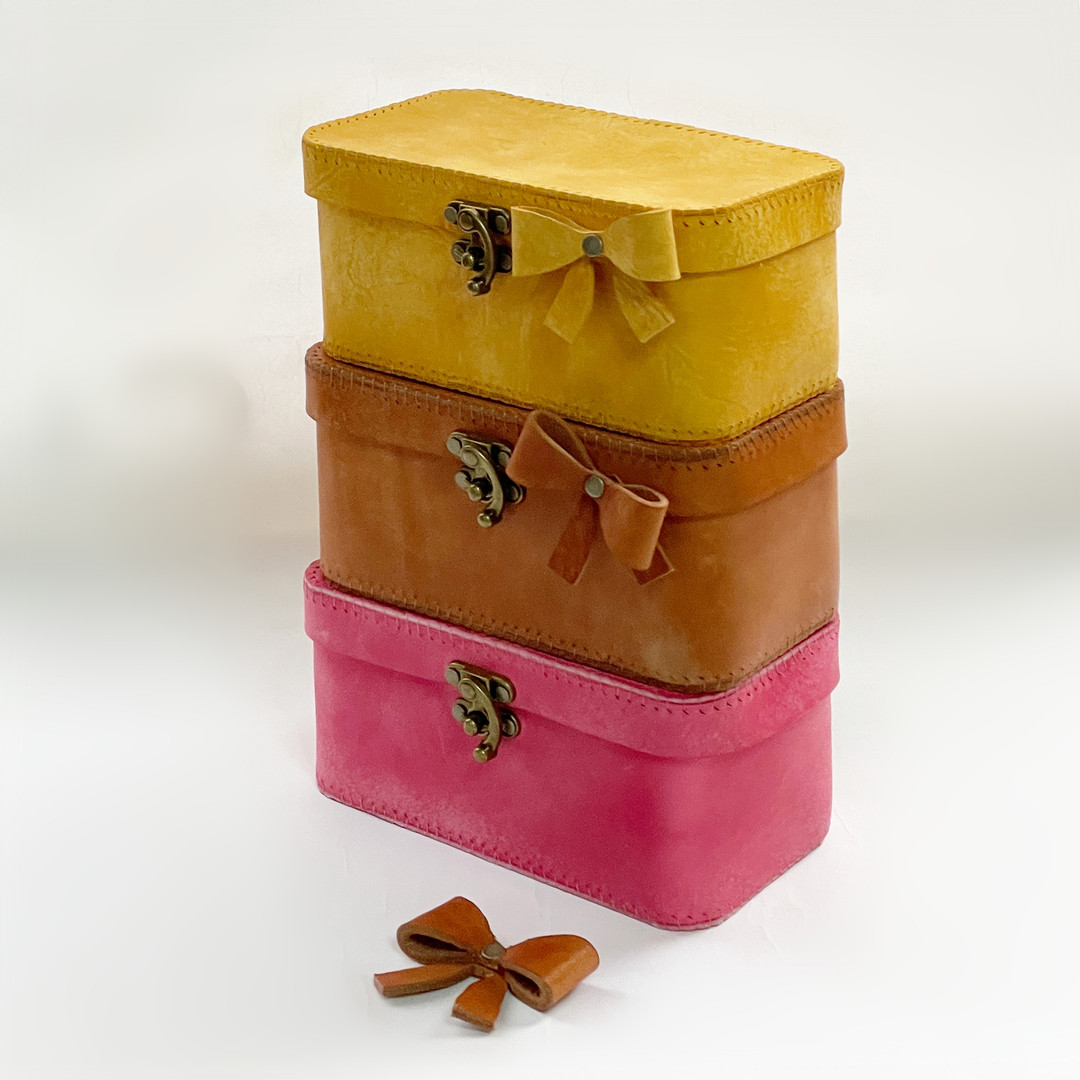 Vegetable-Tanned Leather Treasure Box 3 | idus