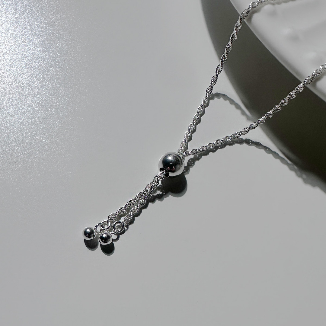 925 Silver Twist Chain Adjustable String Bracelet | idus