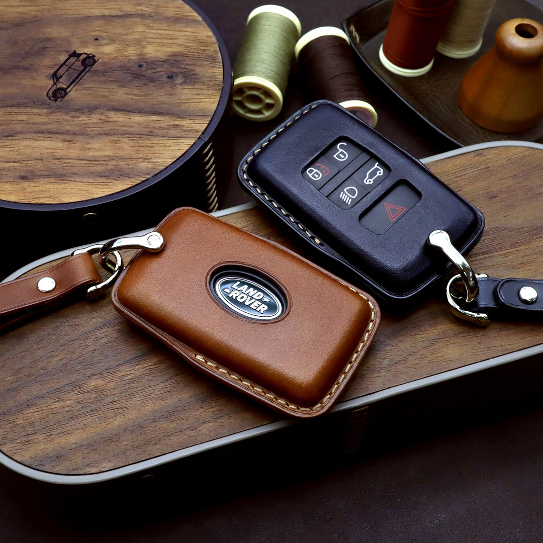 Land Rover Range Rover key chain, Leather Key Fob cover, Key case | idus