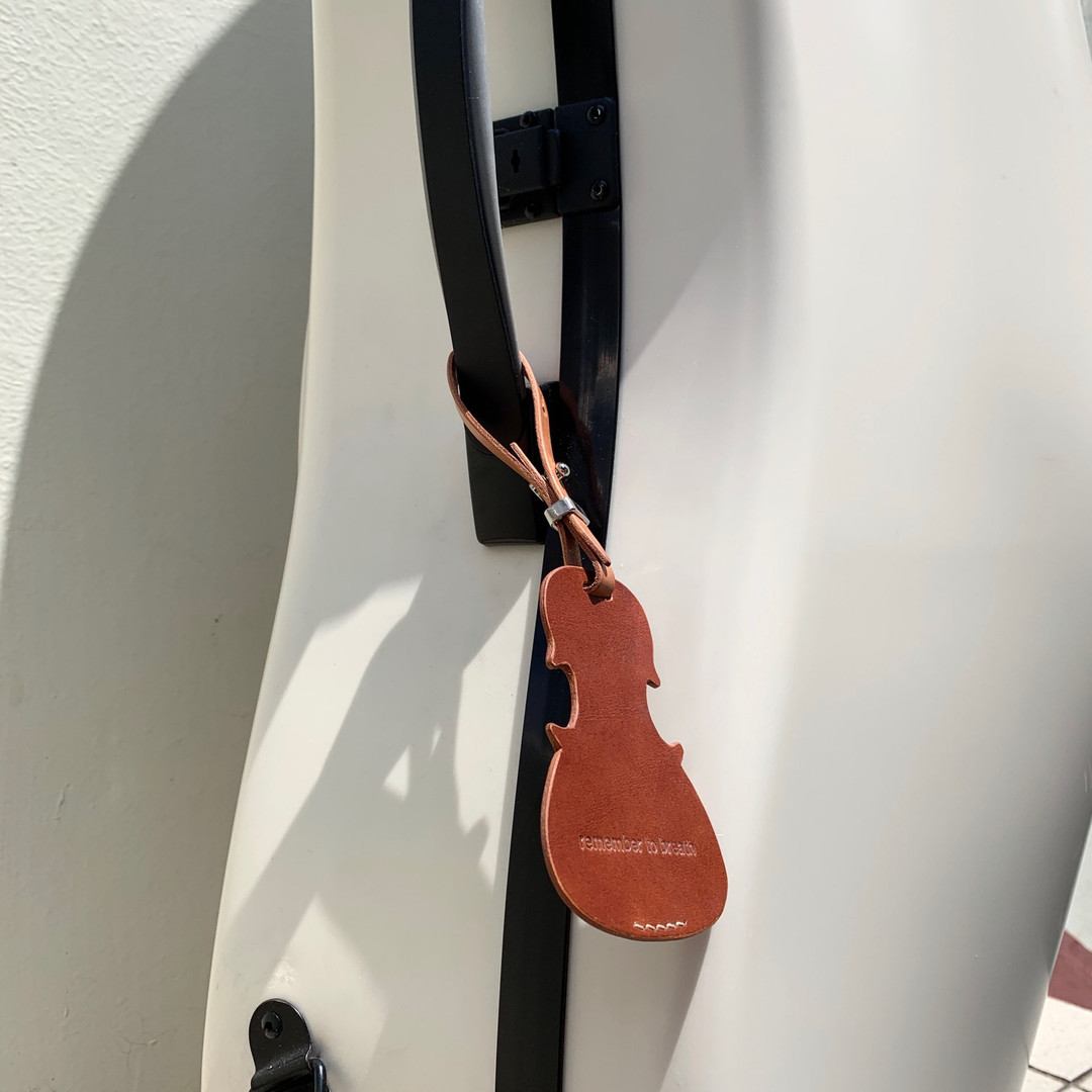 Custom Leather Cello Nametag | idus