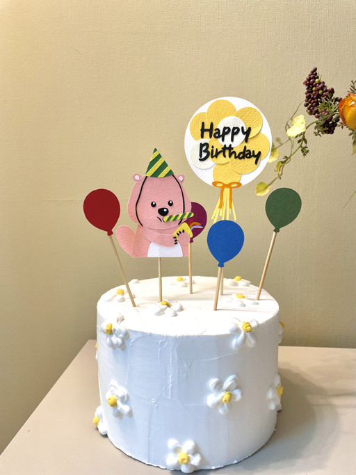 잔망루피 토퍼 생일 축하 뽀로로토퍼 케이크 데코 | 아이디어스