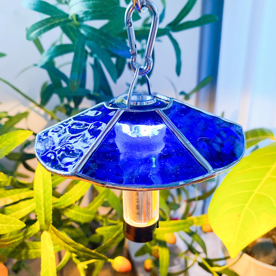 Sparkling Dew Stained Glass 'Goal Zero Lighthouse Micro Flash' Shade