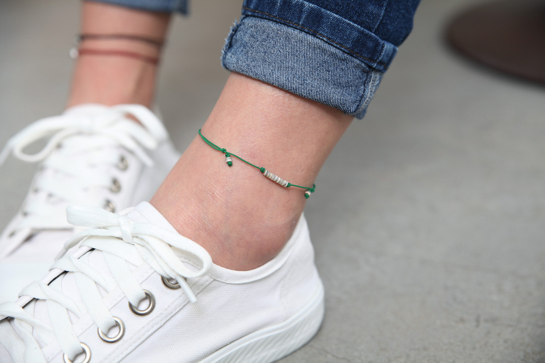 Shell Beads String Anklet(8col.)