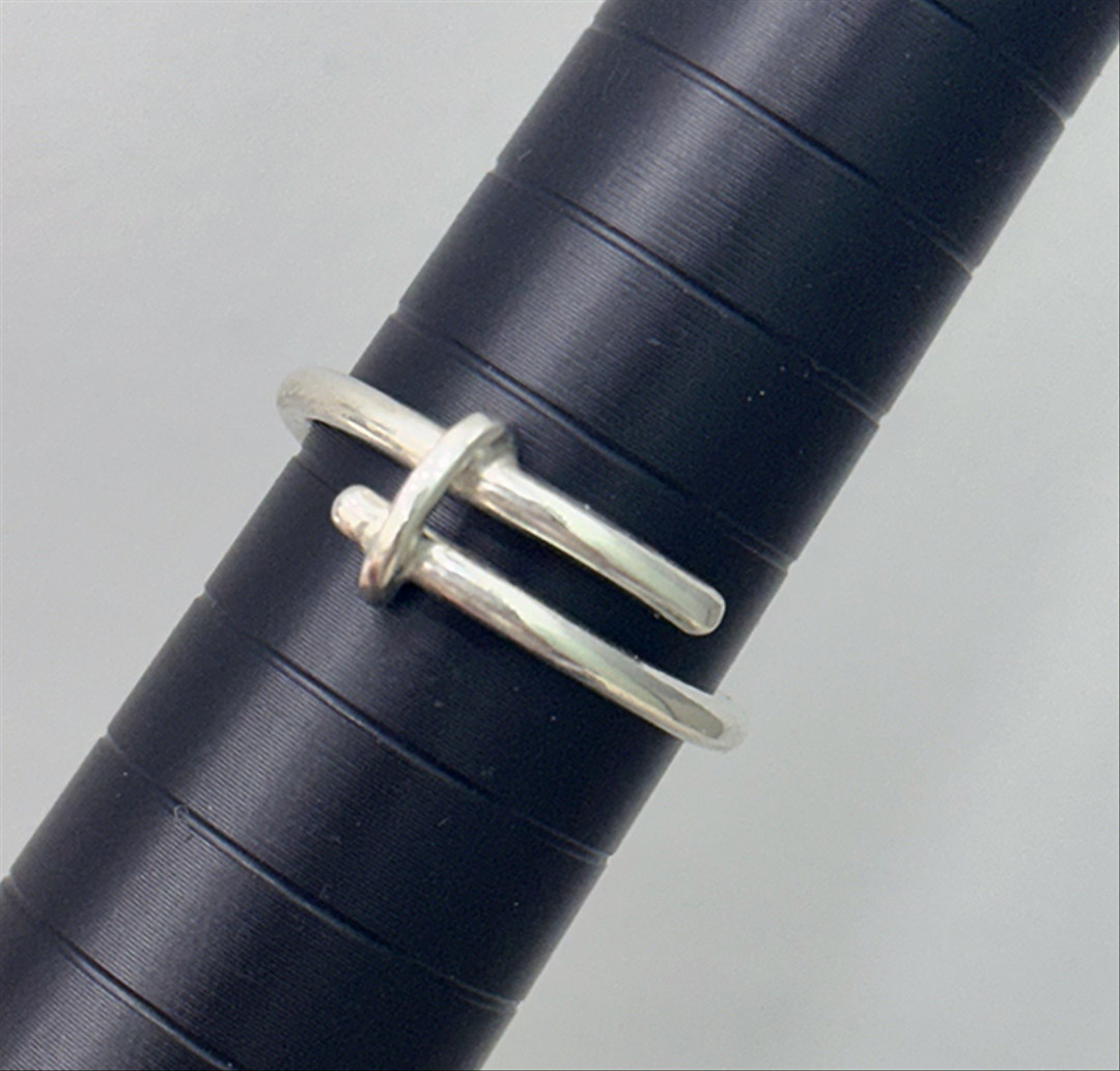 Parallel Silver Ring