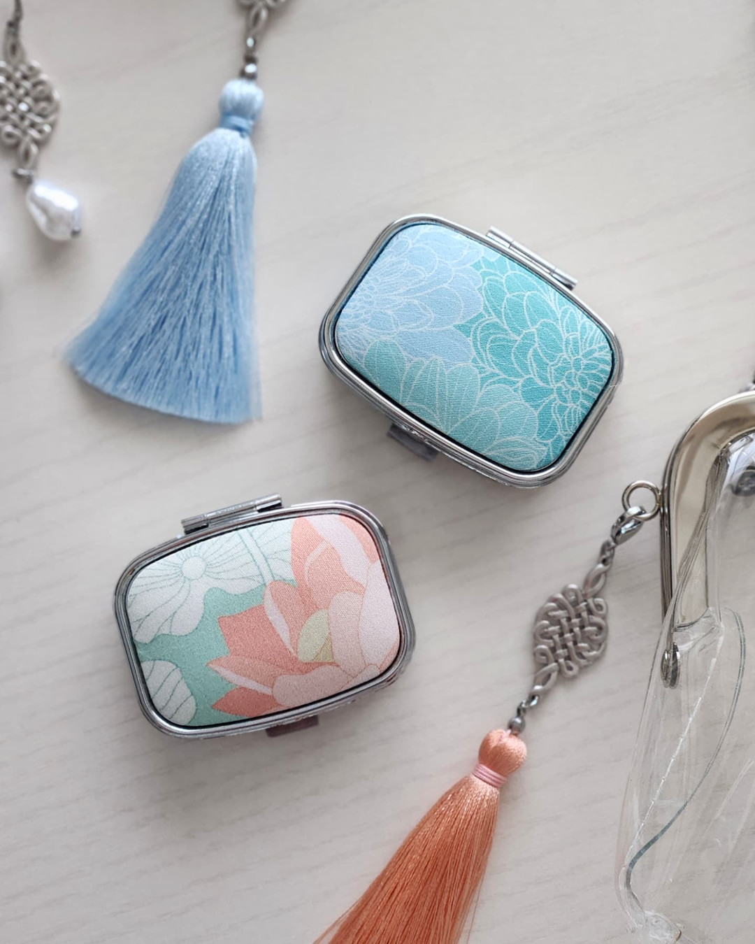 Korean traditional pattern metal tin case | idus