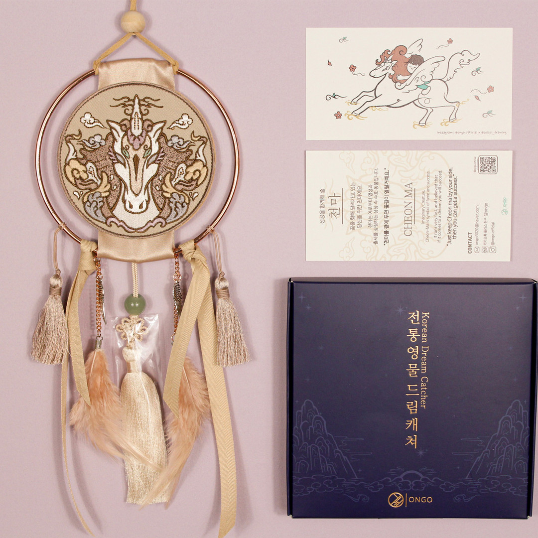 [Dream Catcher] Asia Unicorn Dream Catcher for Good Luck and Blessings (PINK) | idus