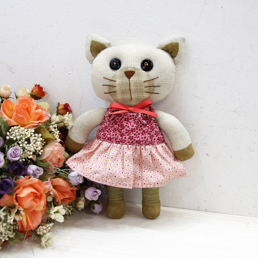 Cat doll Coco, Handmade Play doll, Attachment doll | idus