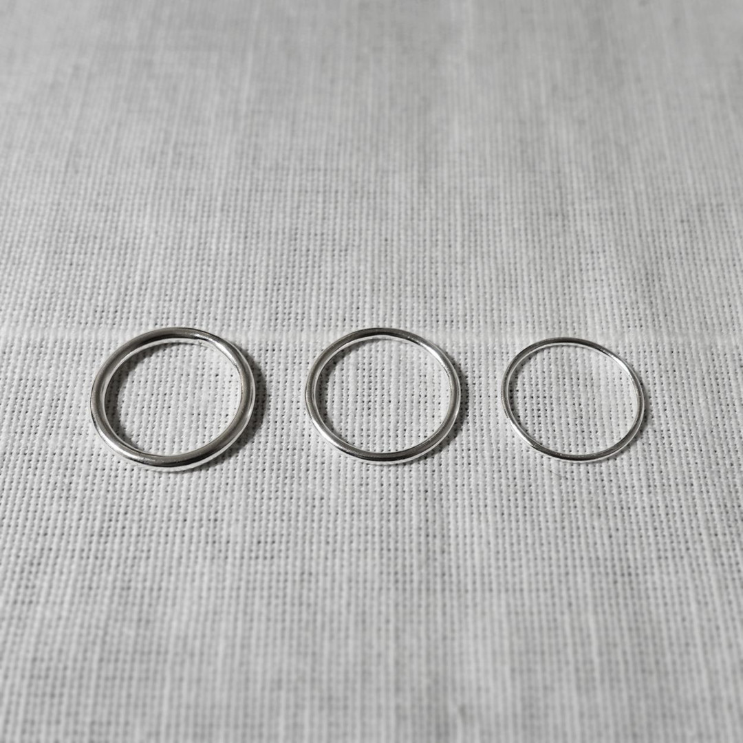 (999 Silver) Basic Bold Ring | idus