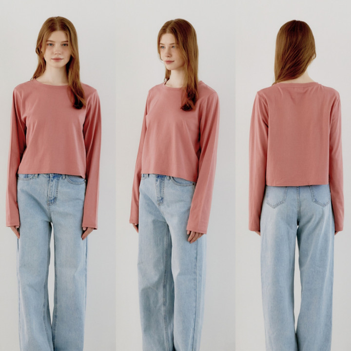 데일리 세미크롭티셔츠 (MCG1-TS114) | 아이디어스